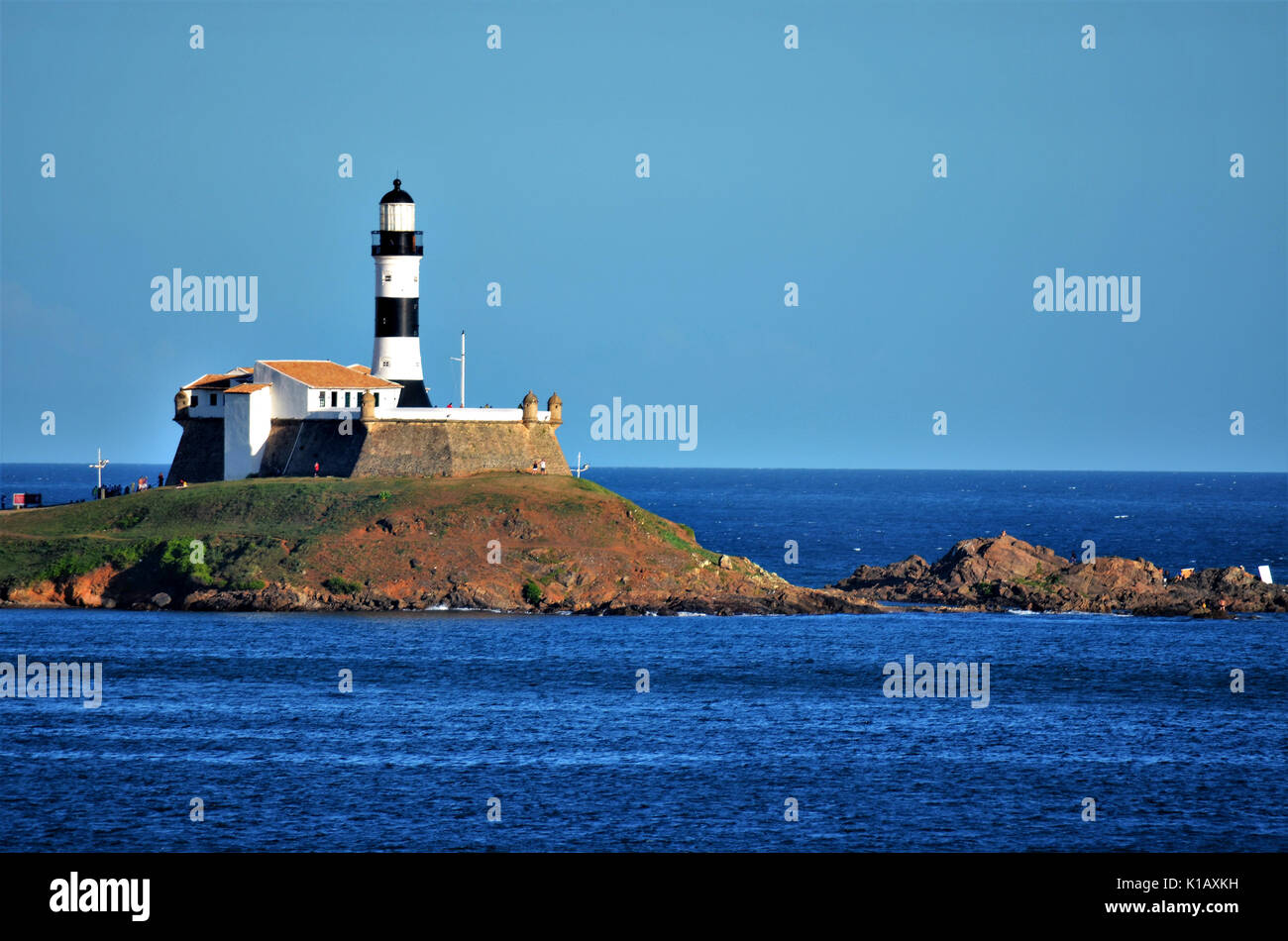 Salvador, Bahia, Brazil - February 27, 2013 - The Farol da Barra is ...