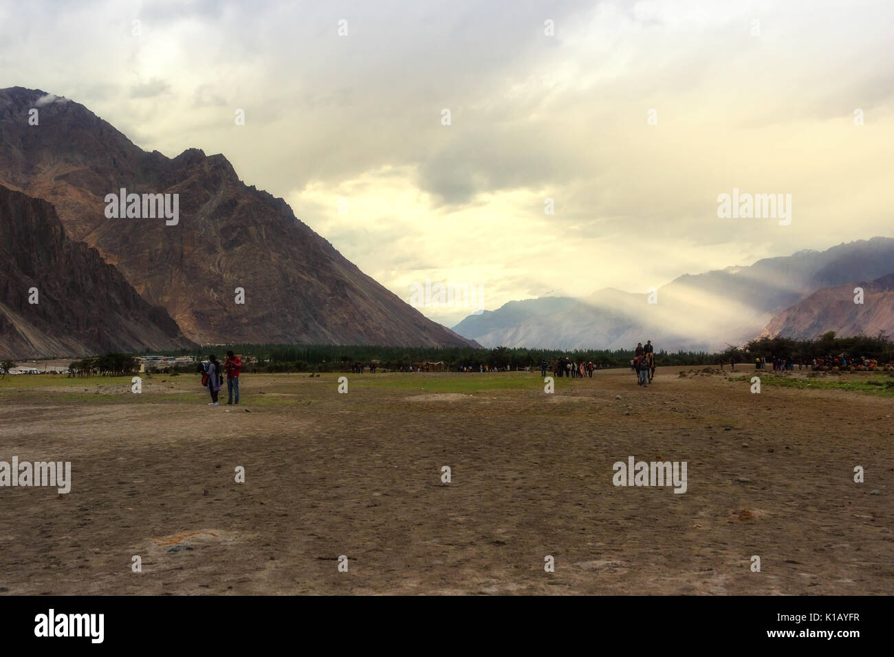 Hunder Sand Dunes of Nubra Valley in Leh Ladakh, Jammu and Kashmir ...