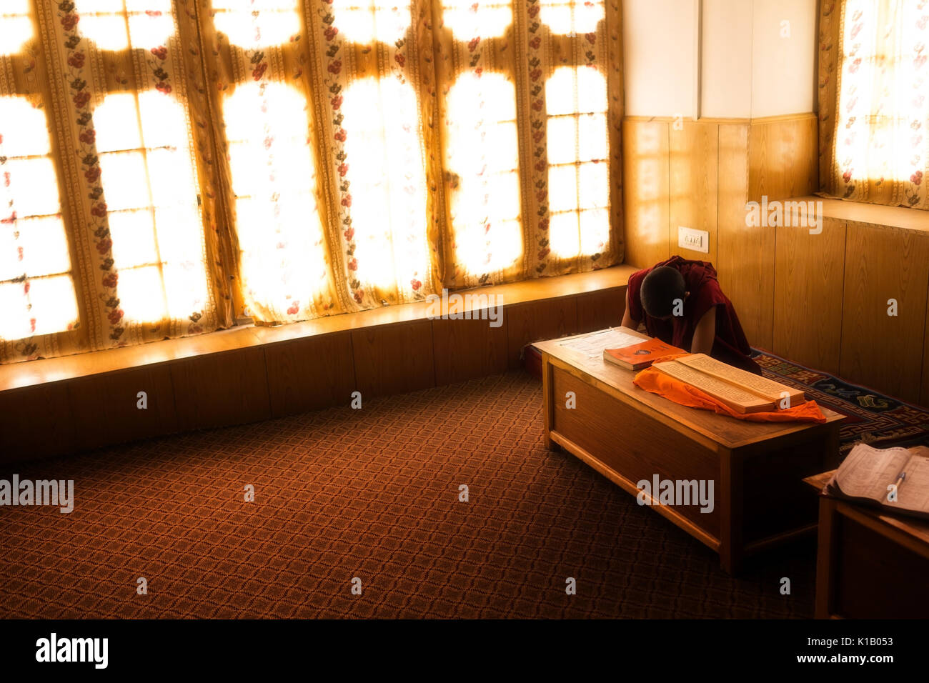 Diskit Monastery in Nubra valley, Leh Ladakh, Jammu and Kashmir, India ...