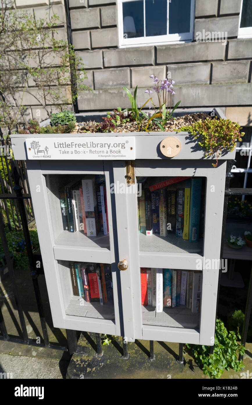 Scotland - Edinburgh. The Little Free Library project, honesty and ...
