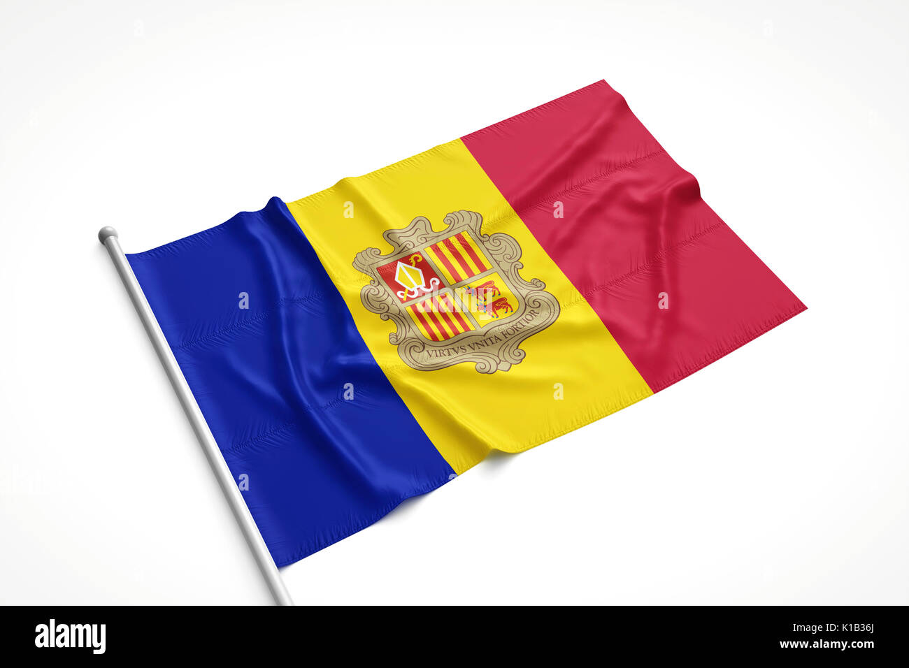 Andorian flag hi-res stock photography and images - Alamy