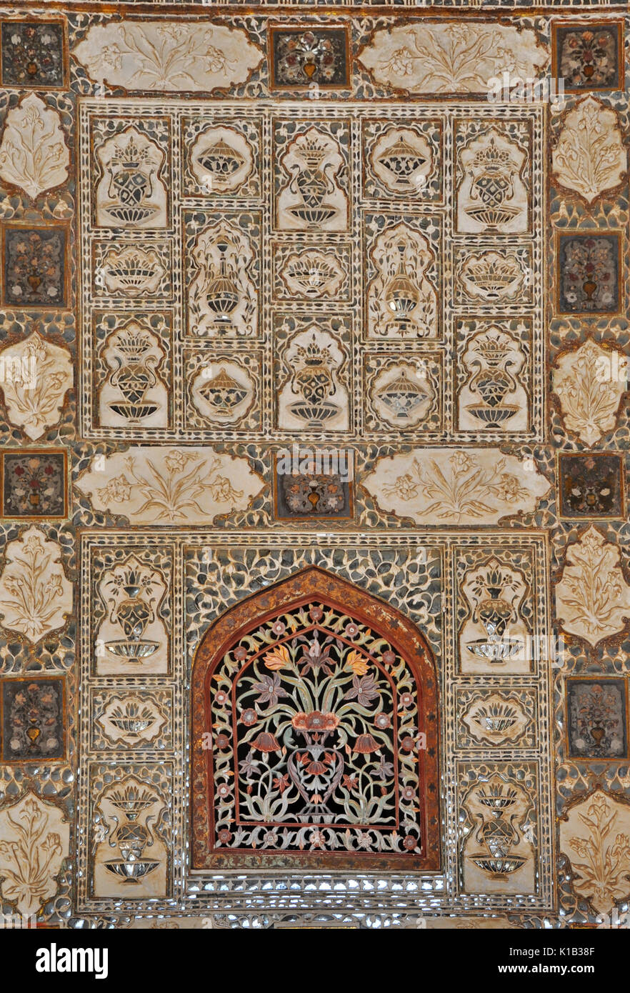 Sheesh mahal amber fort jaipur india hi-res stock photography and ...