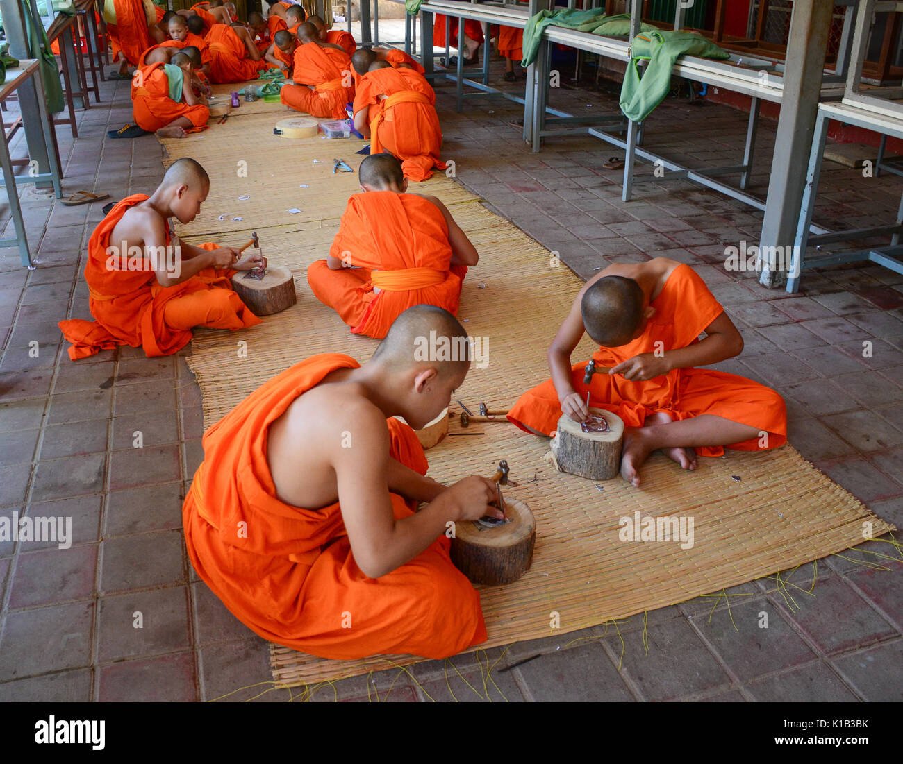 Novice monk working hi-res stock photography and images - Alamy