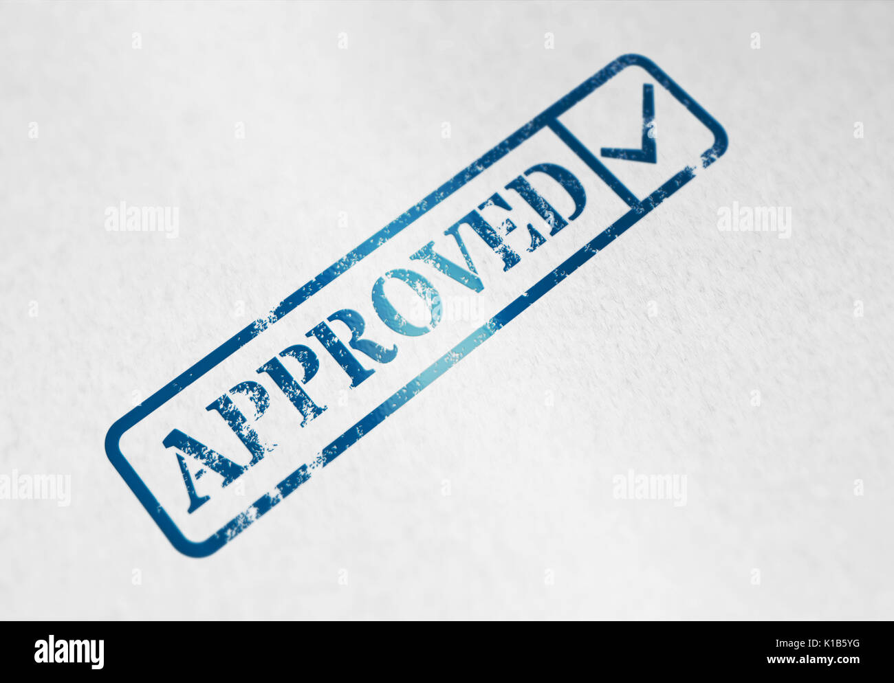Check Mark Stamp High Resolution Stock Photography and Images - Alamy