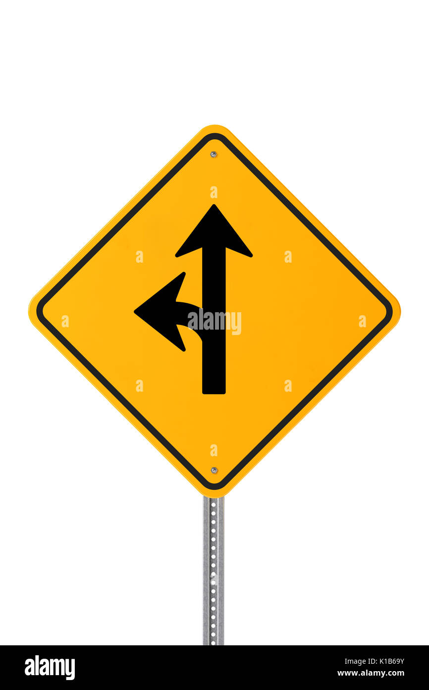 Merging Sign Stock Photos & Merging Sign Stock Images - Alamy