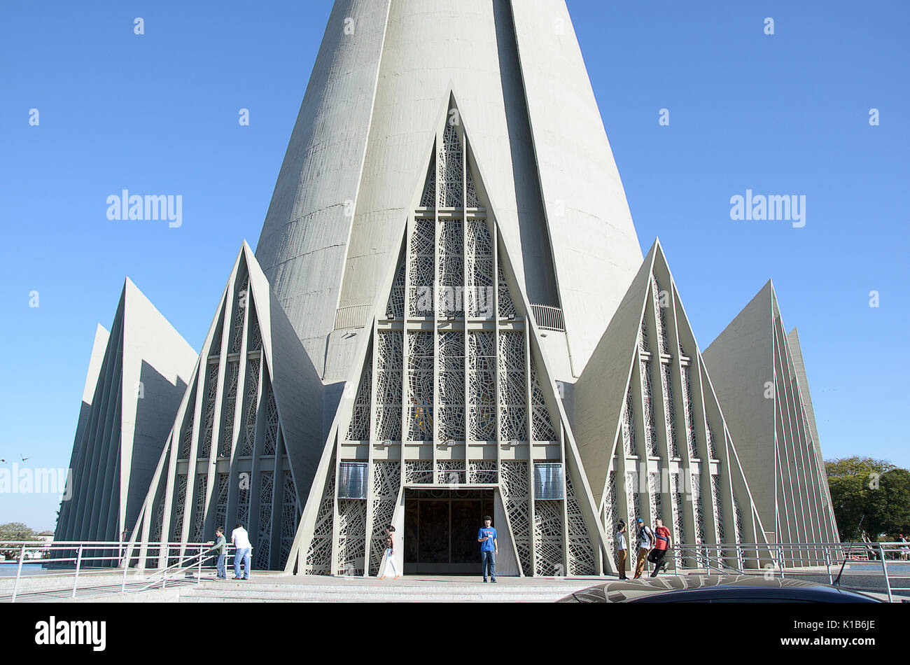 Maringa, Brazil - July 23, 2017: Front view of Catedral Basilica Menor ...