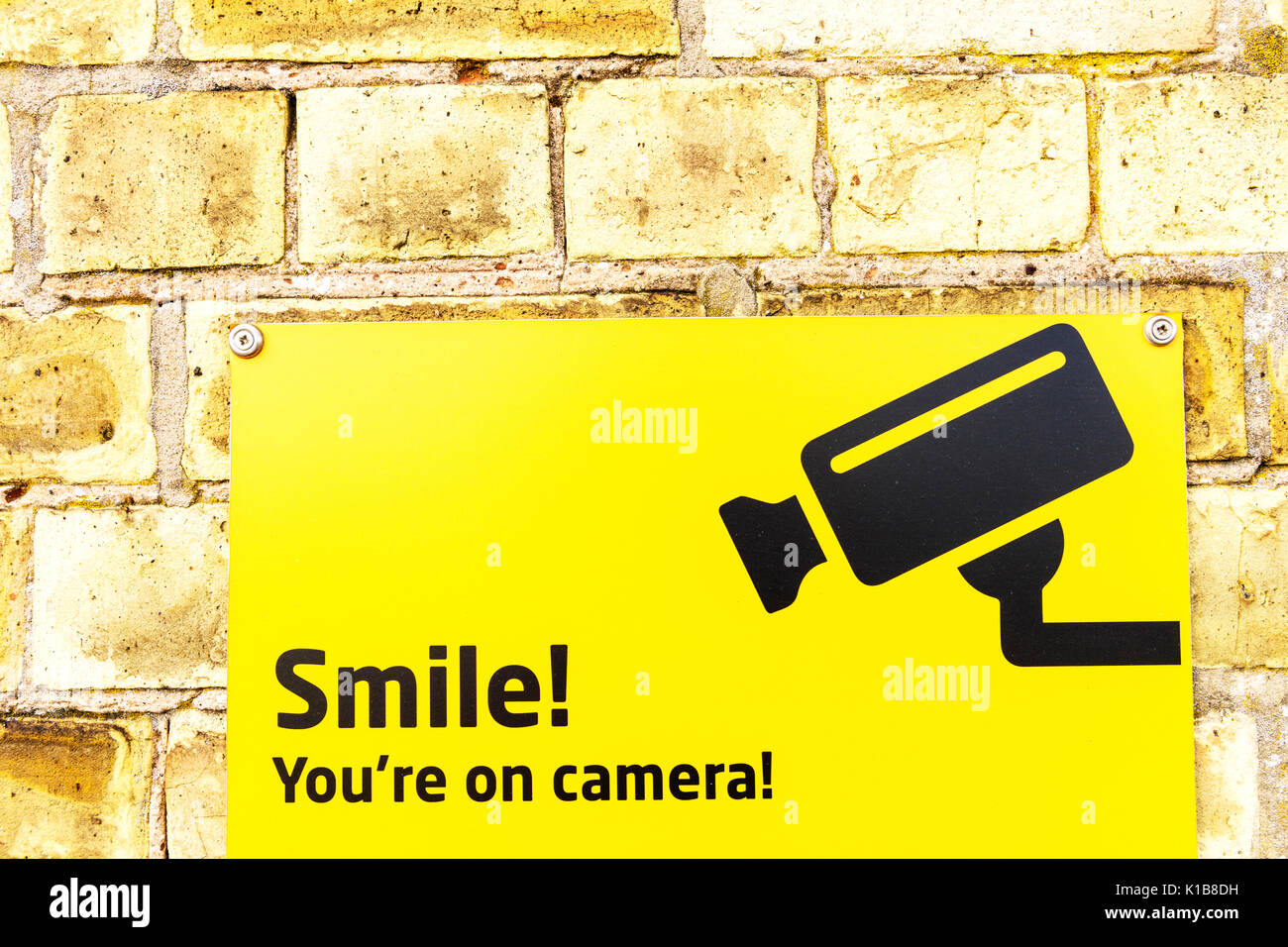 Smile you're on camera sign, Smile you're on camera CCTV sign, CCTV ...