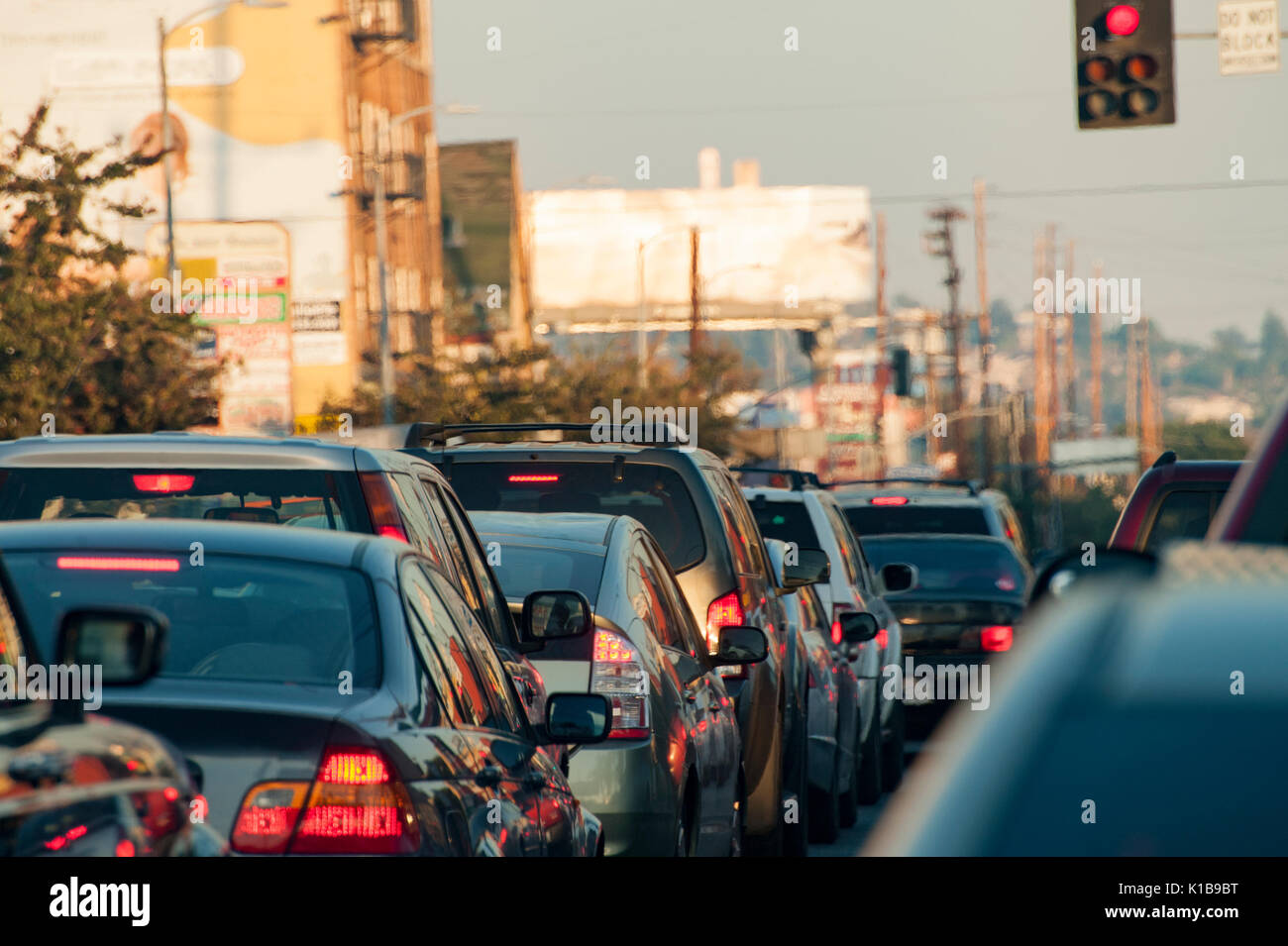 commuting in los angeles Stock Photo - Alamy