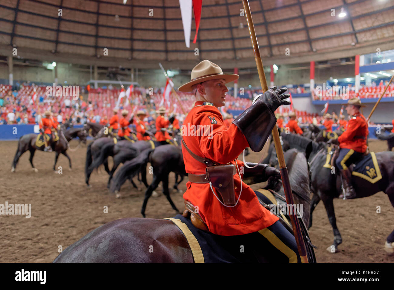 RCMP Musical Ride performance, Vancouver, British Columbia, Canada ...