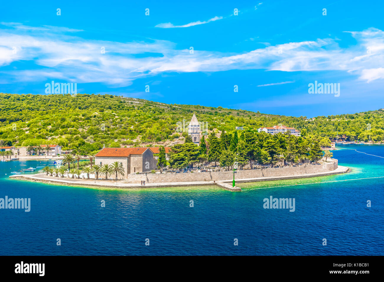 Marble landscape at Vis island, Croatia, european travel places Stock ...