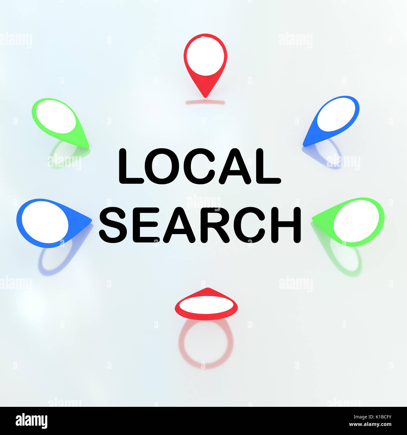 3d illustration local search hi-res stock photography and images - Alamy
