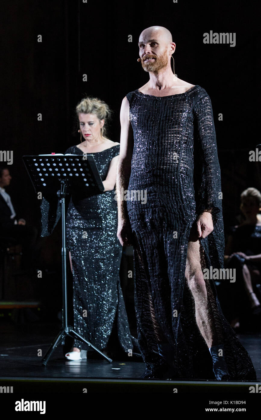 Duisburg, Germany. 22 August 2017. Pictured: Niels Bormann and Caroline ...