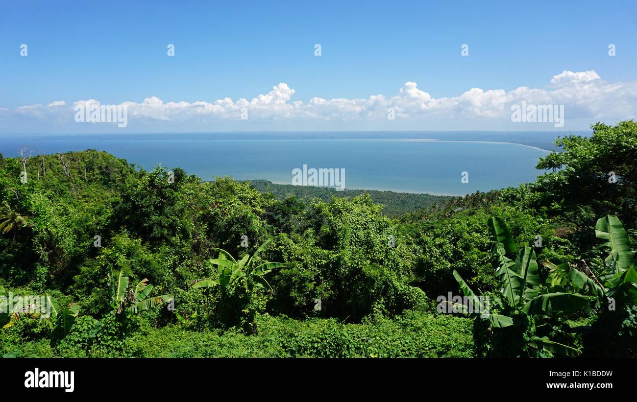 viewpoint in samana over amazing green tropical landscapes Stock Photo ...
