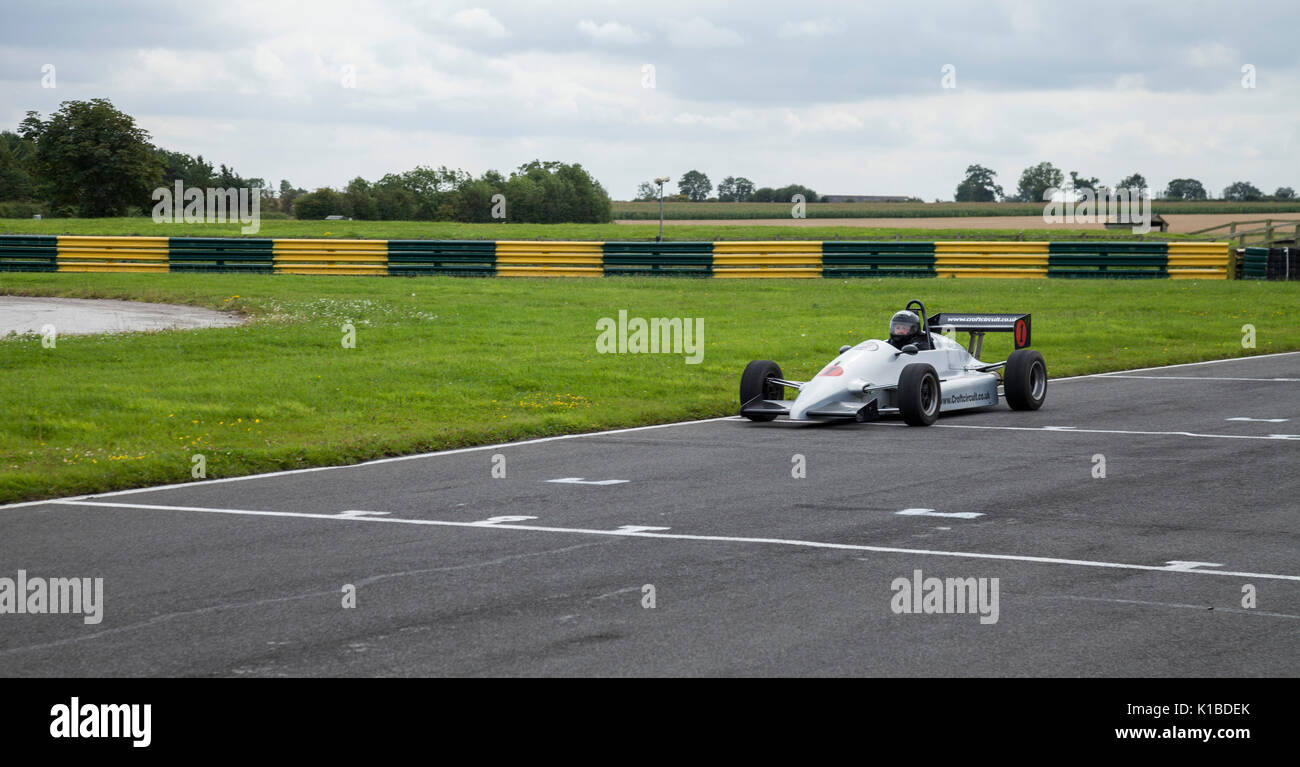 Formula Croft car racing around Croft Motor Racing Circuit,North ...