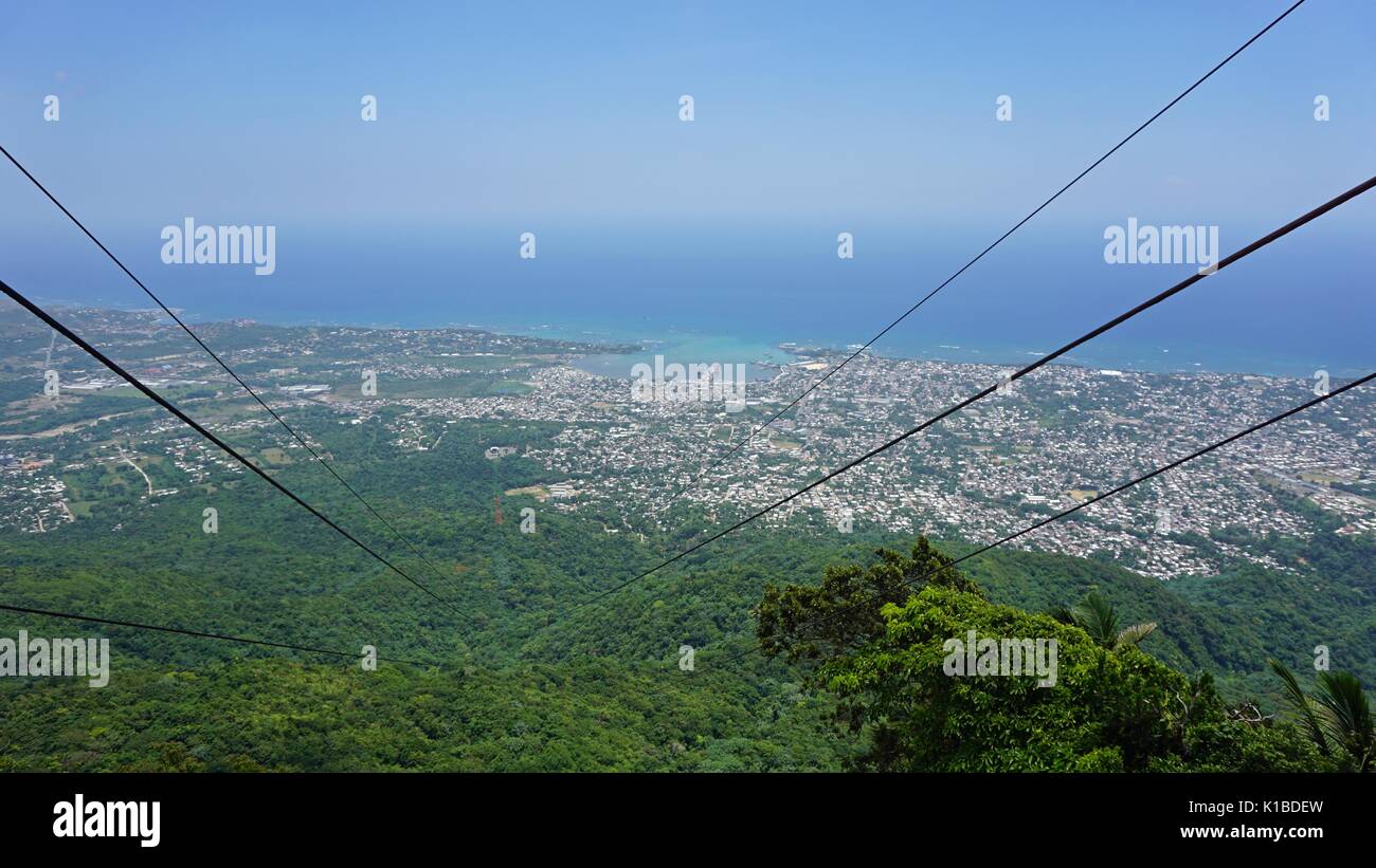 coast of puerto plata from pico de isabel del torres Stock Photo - Alamy