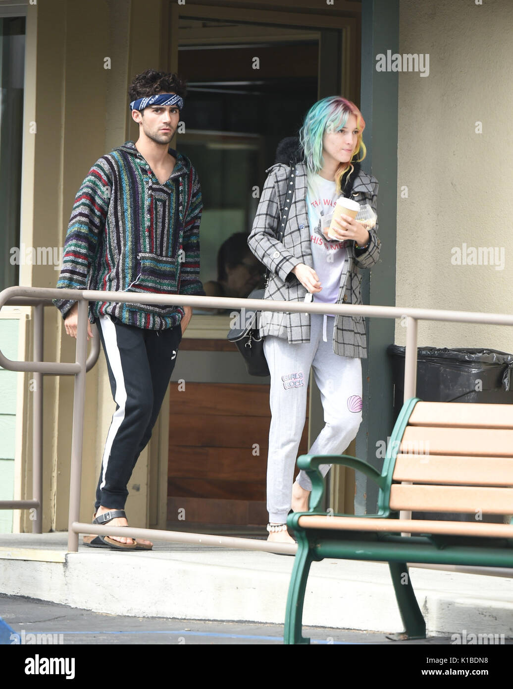 Dani Thorne sister of Bella Thorne and Max Ehrich have breakfast ...
