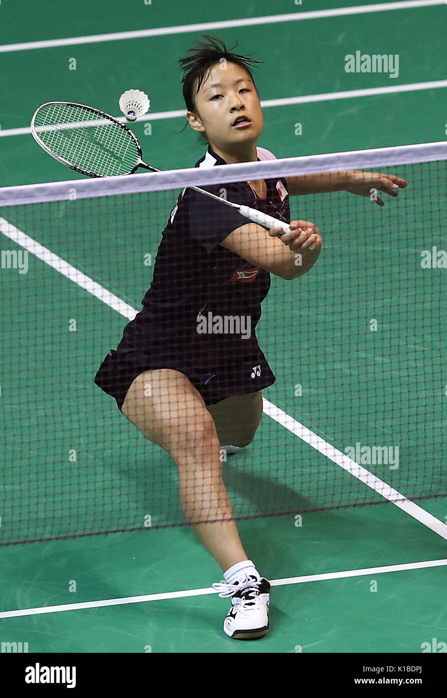 Japan's Nozomi Okuhara in the quarter finals during day five of the ...