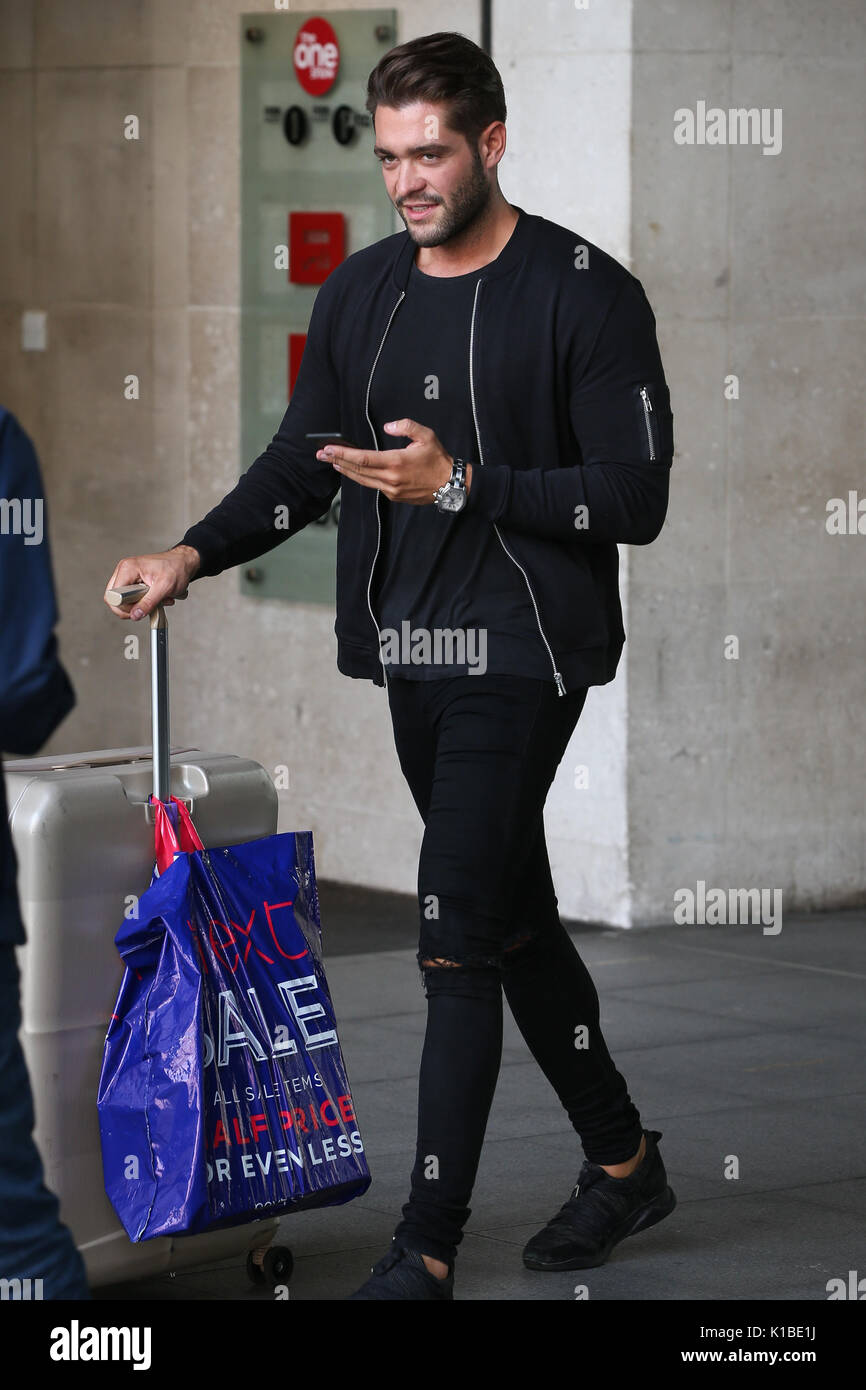 'Love Island' star Jonny Mitchell leaves BBC Radio One studios after ...