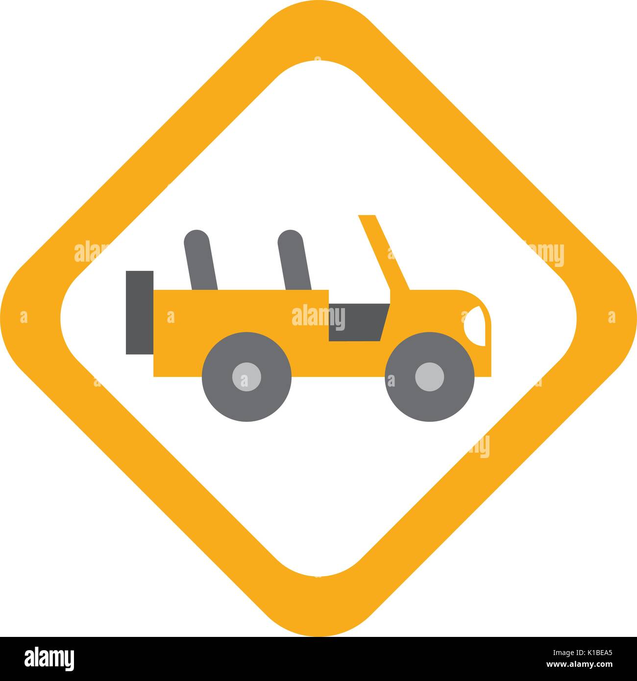 safari vehicle road sign Stock Vector Image & Art - Alamy