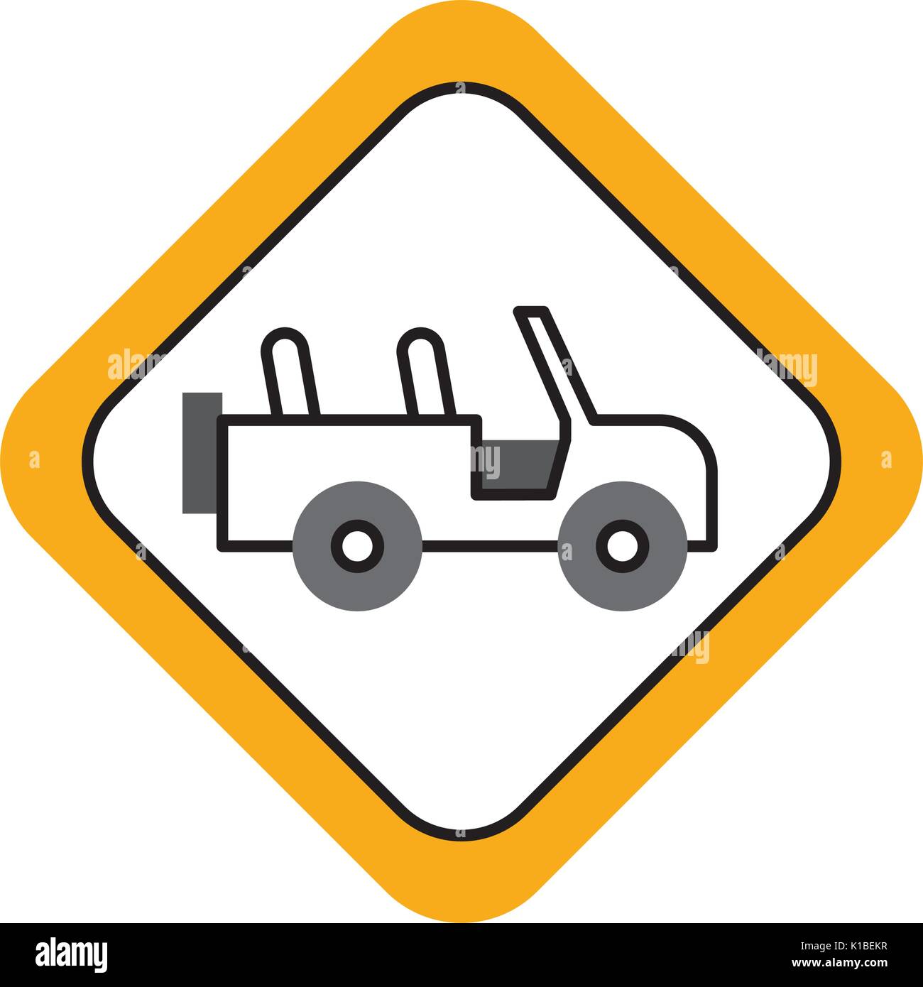 safari vehicle road sign Stock Vector Image & Art - Alamy