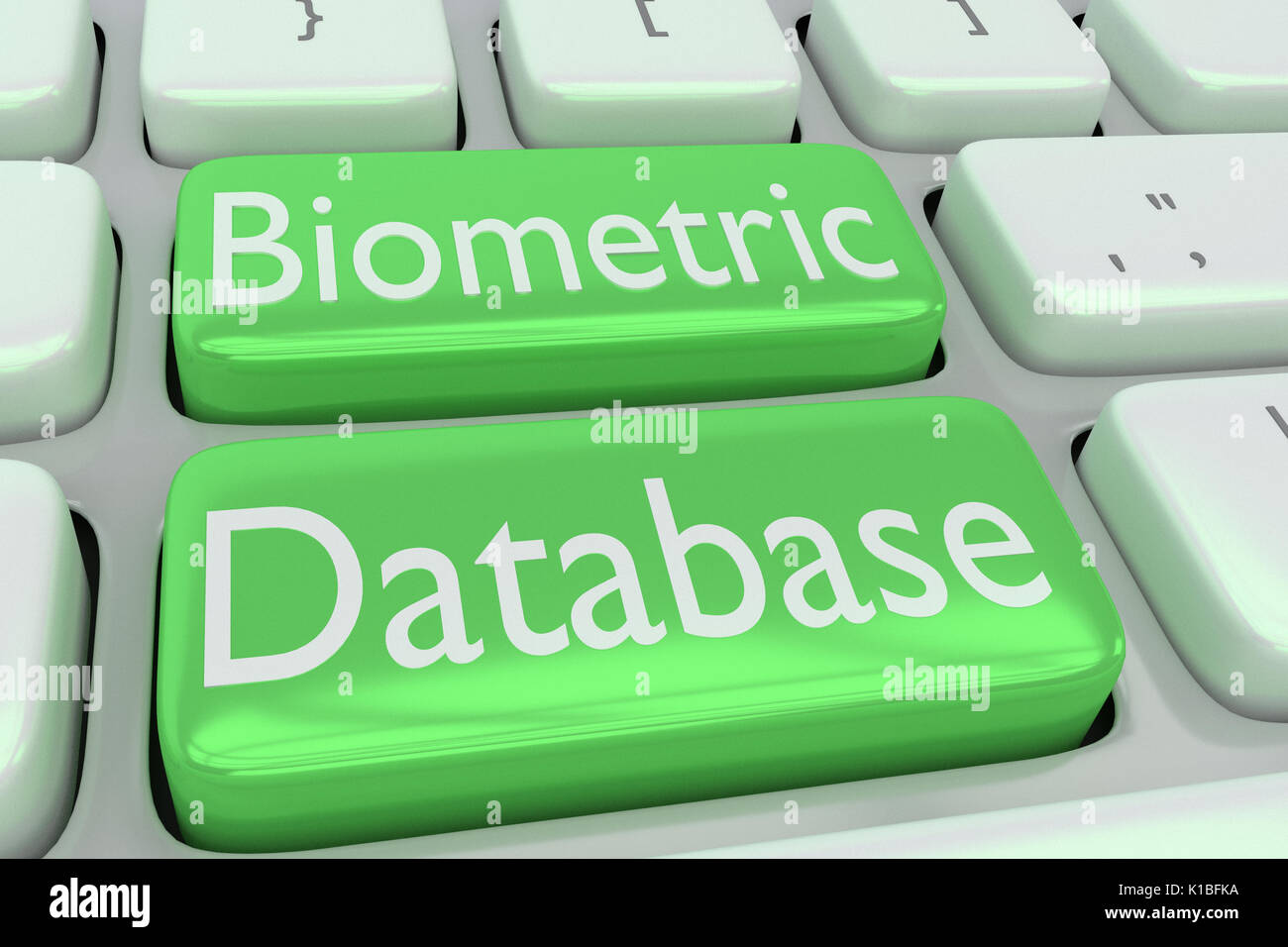 3d green fingerprint hi-res stock photography and images - Alamy