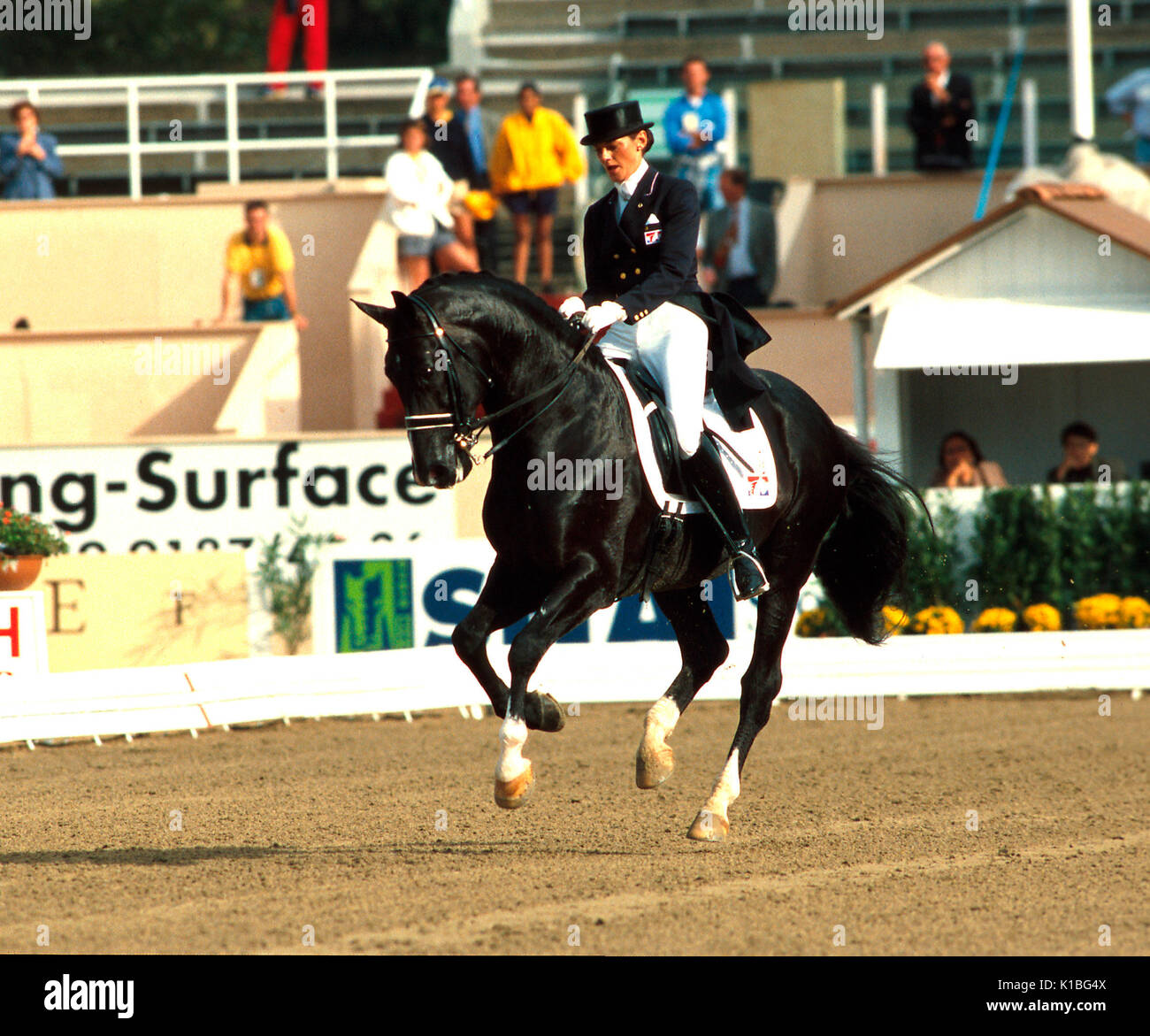 World Equestrian Games, Rome October 1998, Coby van Baalen riding ...