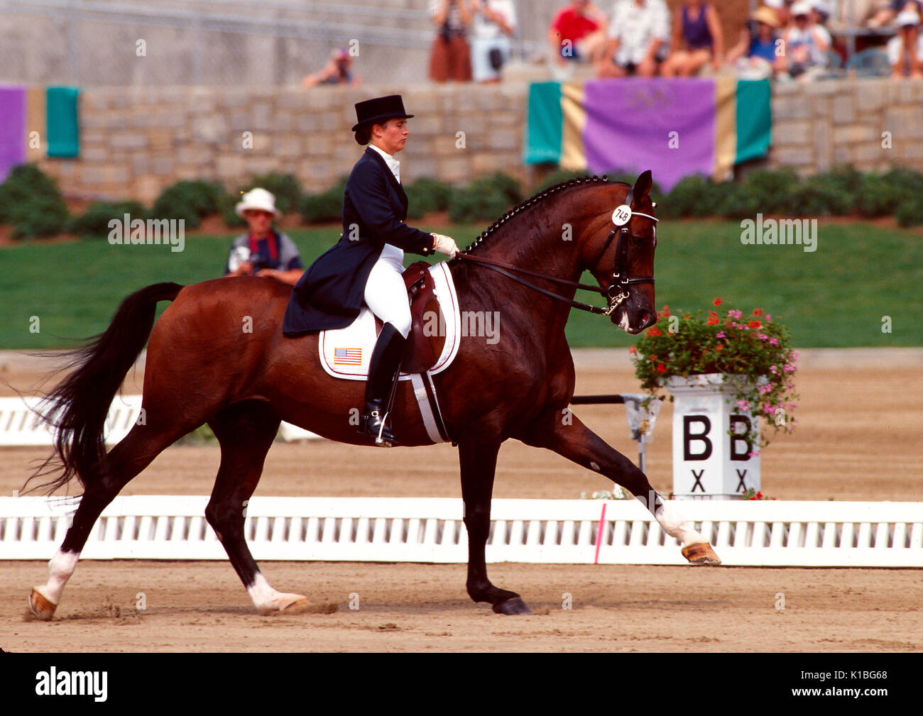 The Olympic Games, Atlanta 1996, Michelle Gibson (USA) riding Peron ...