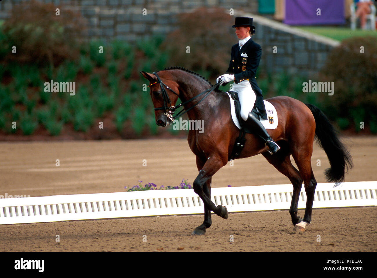 The Olympic Games, Atlanta 1996, Nicole Uphoff (GER) riding Rembrandt ...