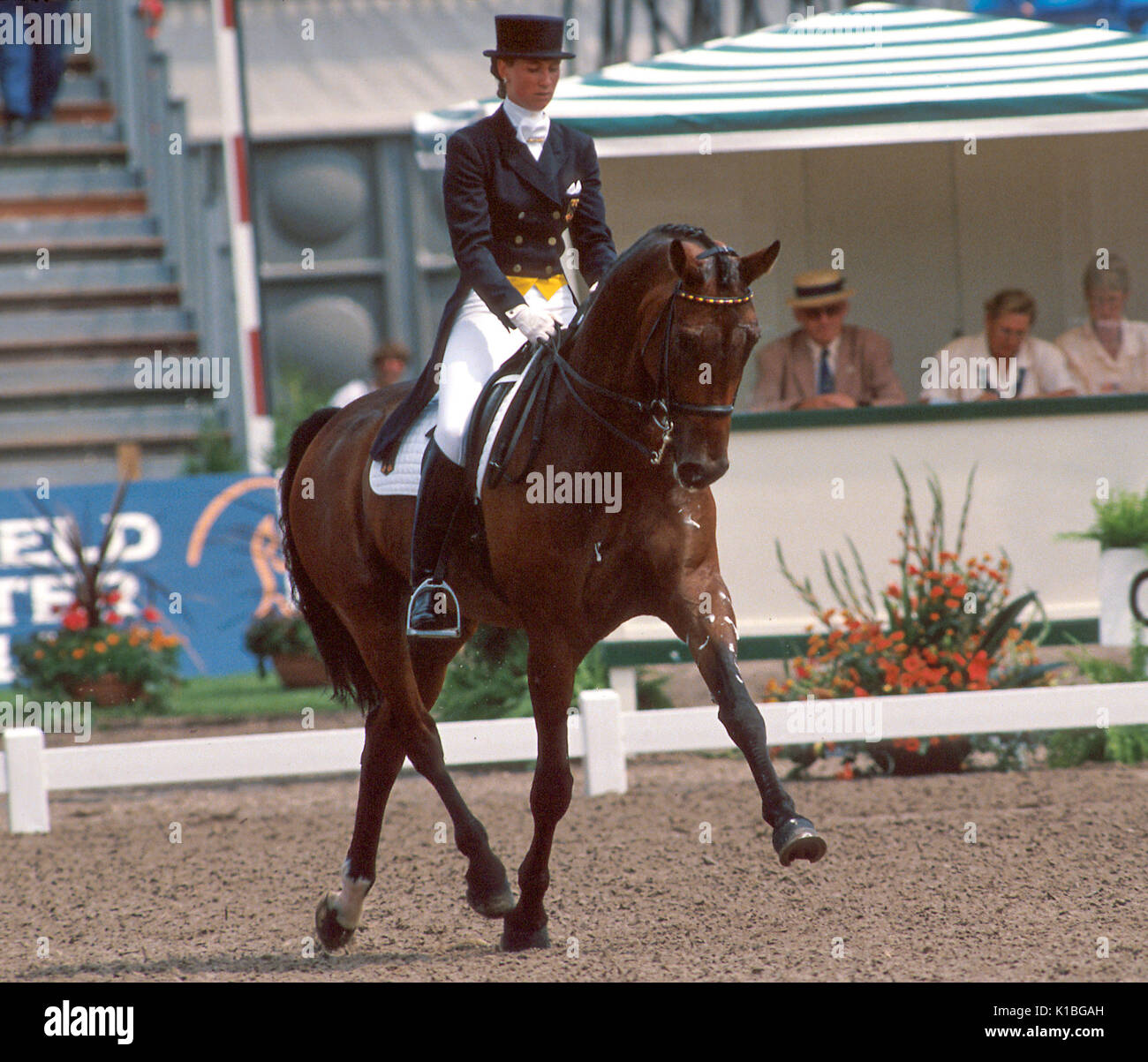 World Equestrian Games, The Hague, 1994, Nicole Uphoff (GER) riding ...