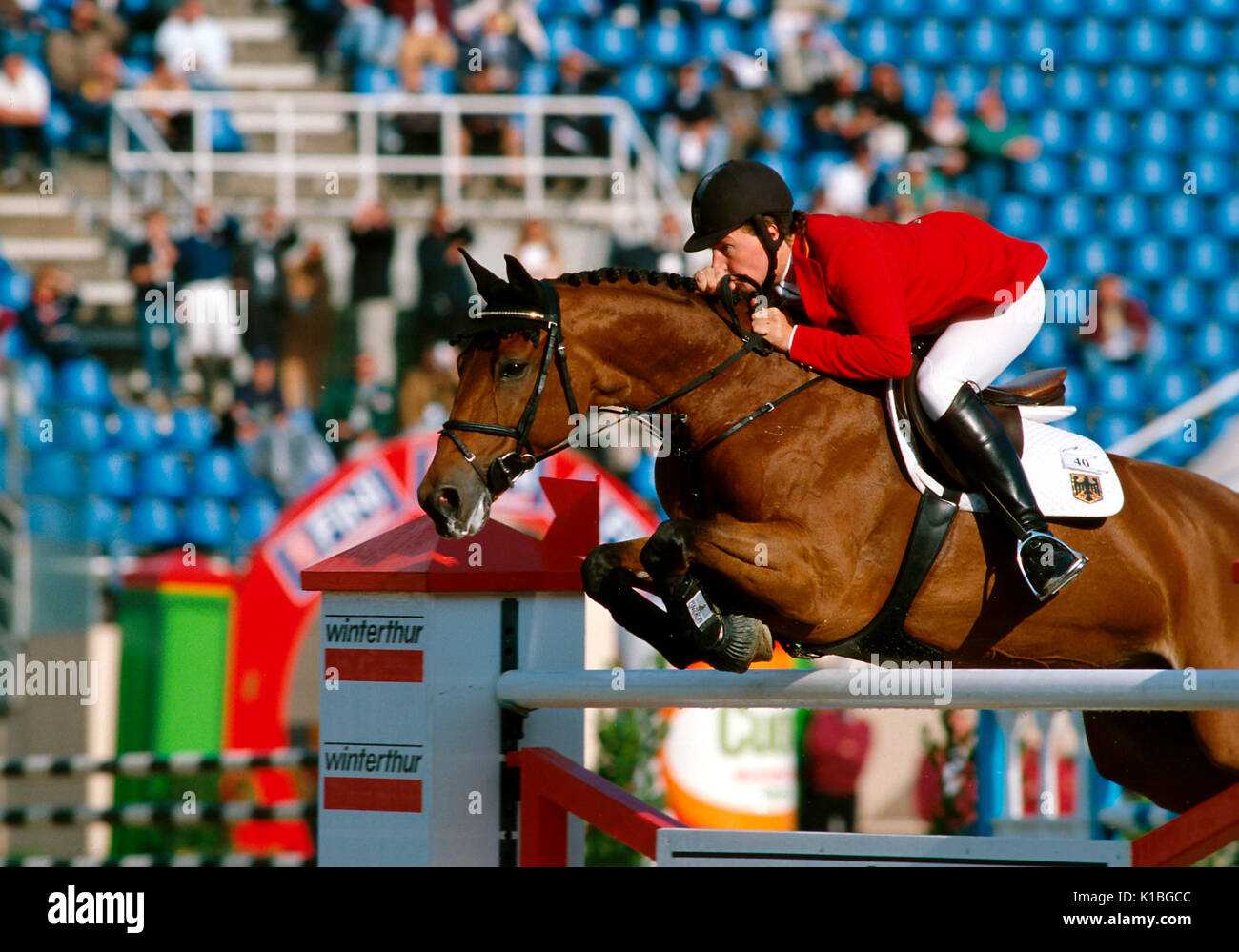 World Equestrian Games, Rome October 1998, Markus Beerbaum (GER) riding ...