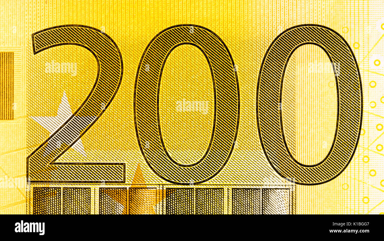 200 euro bill hi-res stock photography and images - Alamy