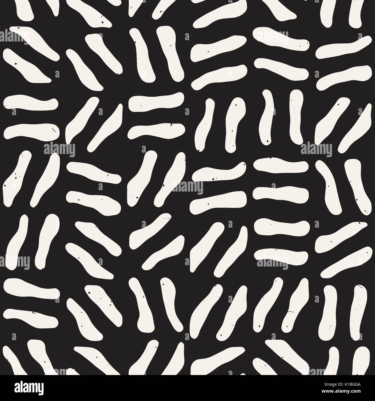 Seamless freehand pattern. Vector abstract rough lines background. Hand ...