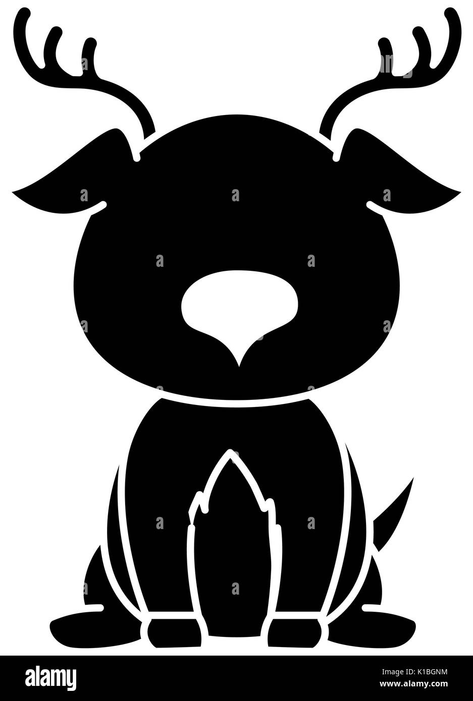 deer animal icon Stock Vector Image & Art - Alamy