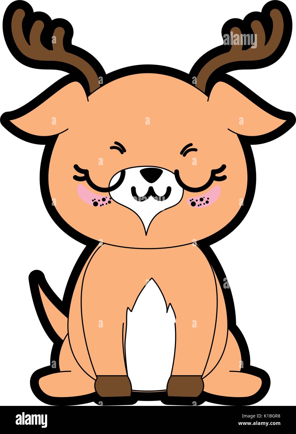 deer animal icon Stock Vector Image & Art - Alamy