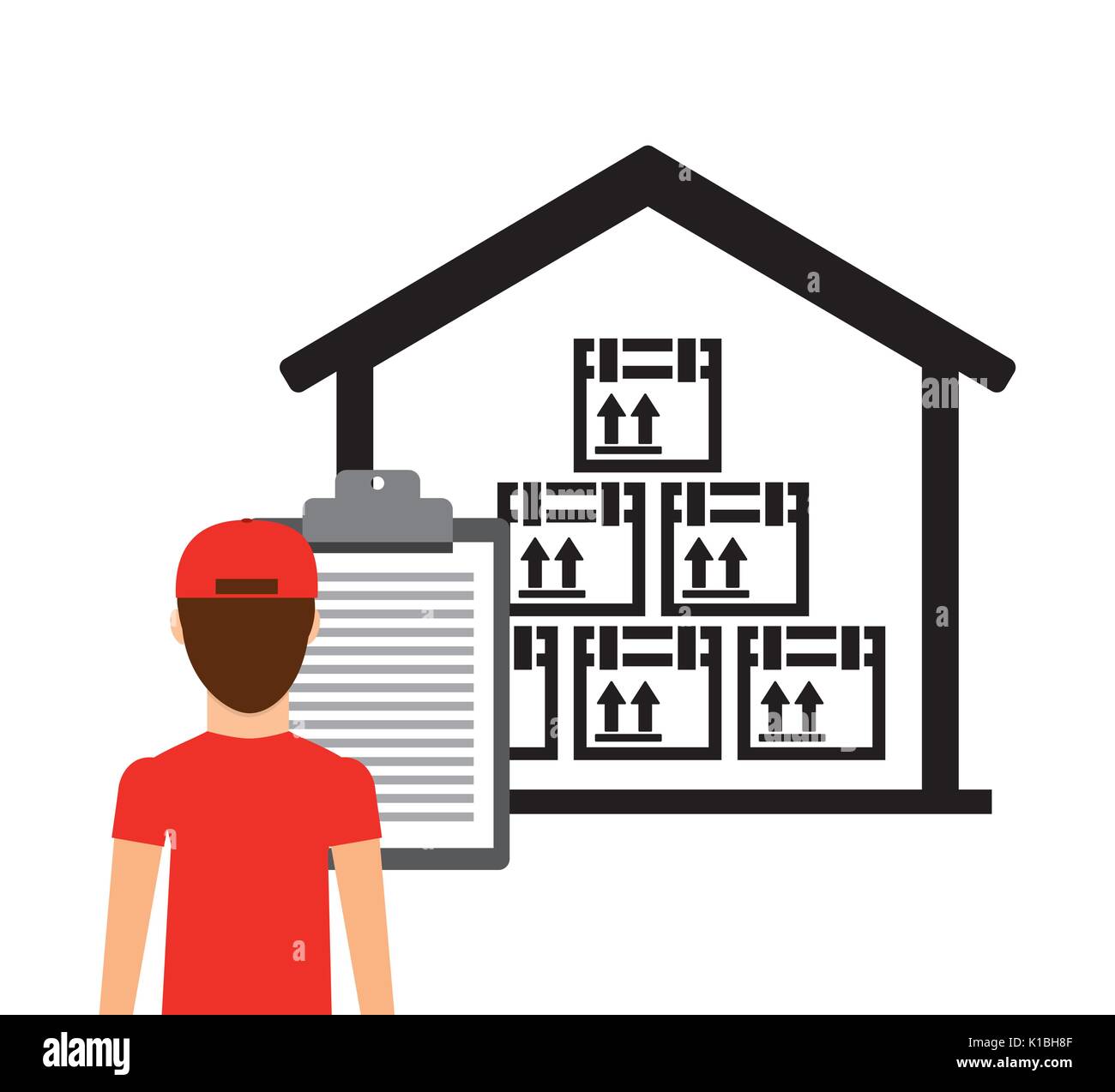 delivery service design Stock Vector Image & Art - Alamy