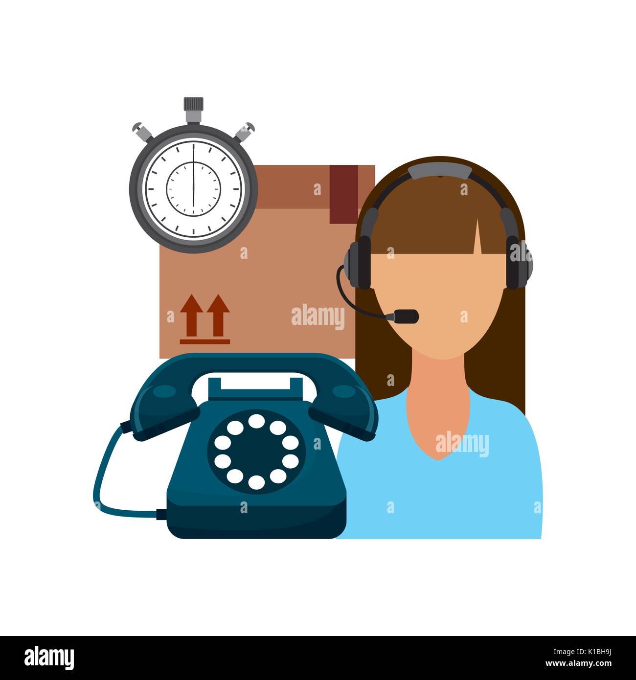 delivery service design Stock Vector Image & Art - Alamy