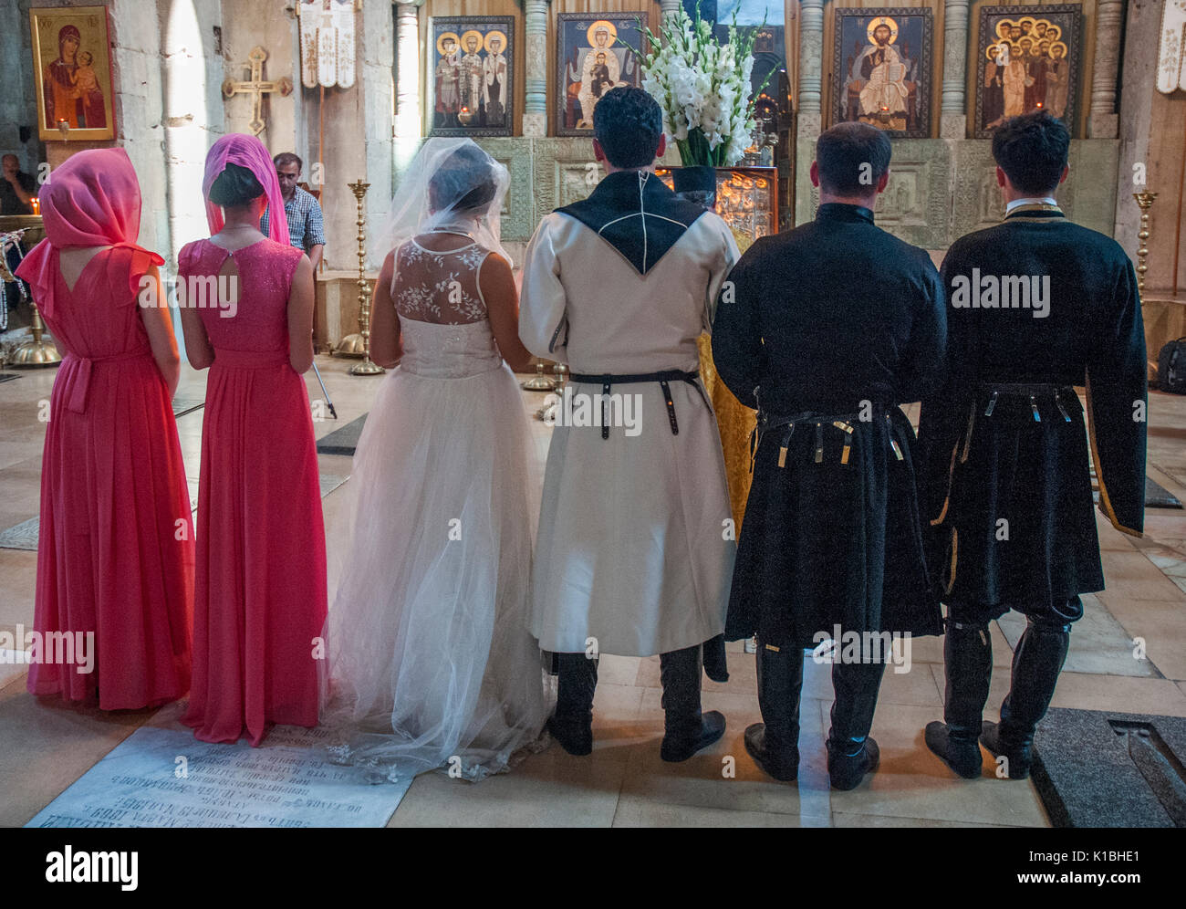 Traditional Georgian wedding ceremony at the 11th-century ...