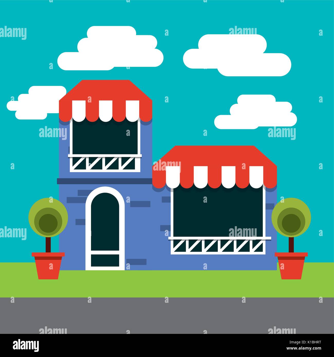 restaurant outside design Stock Vector Image & Art - Alamy