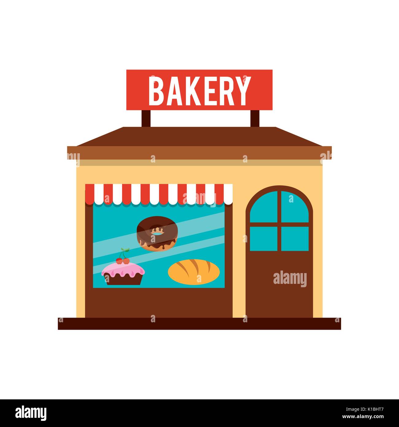 Outside food market Stock Vector Images - Alamy