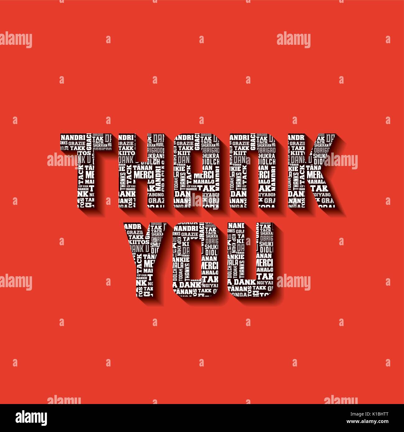 thank you card design Stock Vector Image & Art - Alamy
