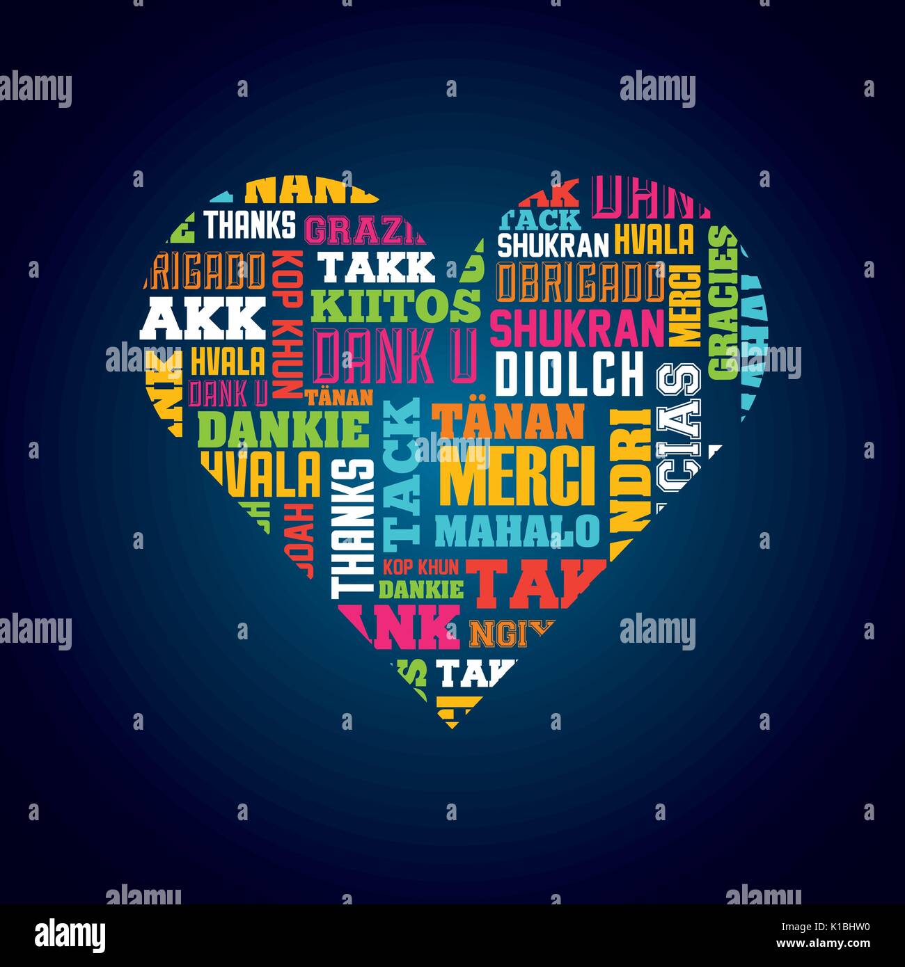thank you card design Stock Vector Image & Art - Alamy
