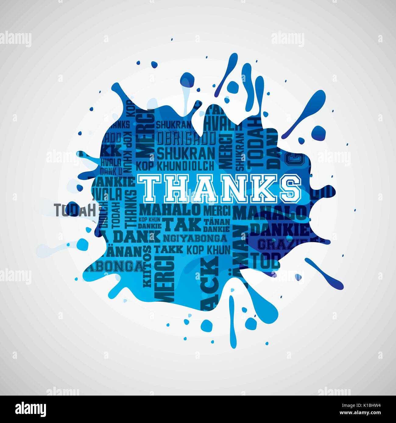thank you card design Stock Vector Image & Art - Alamy