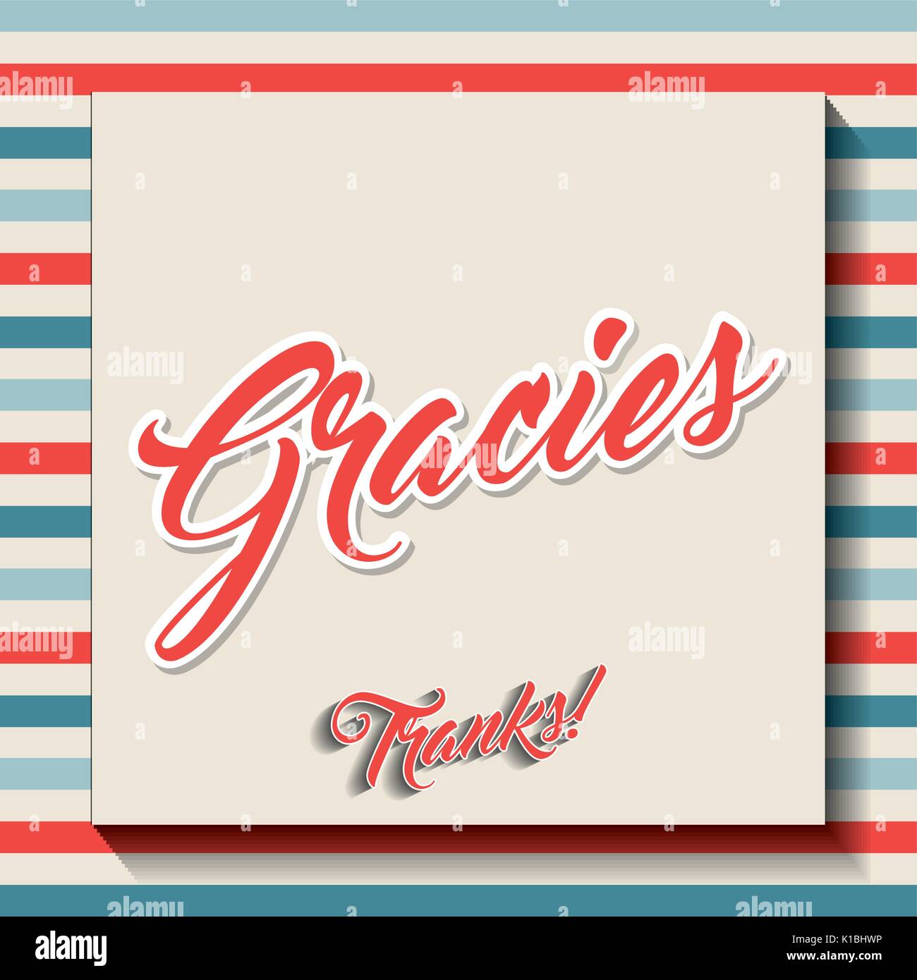 thank you card design Stock Vector Image & Art - Alamy