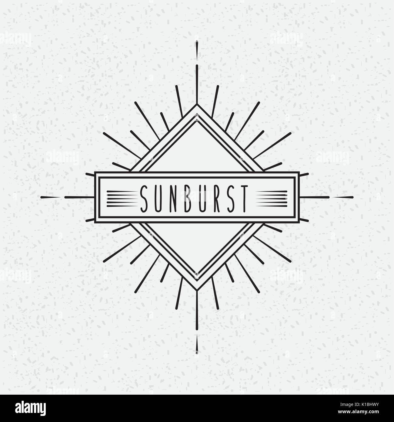 sunburst frame design Stock Vector Image & Art - Alamy