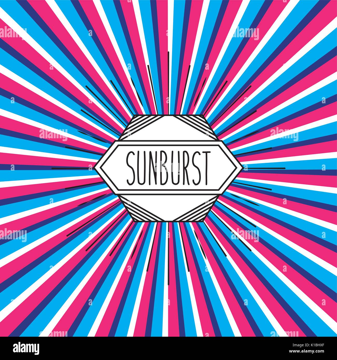 sunburst frame design Stock Vector Image & Art - Alamy