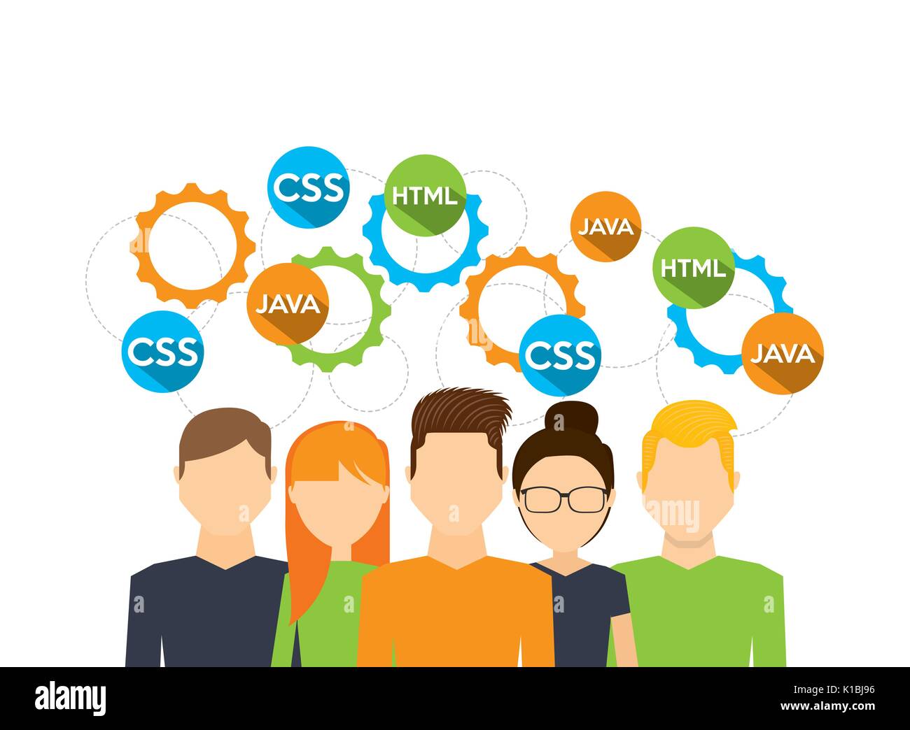 Programming Language Design Stock Vector Image And Art Alamy