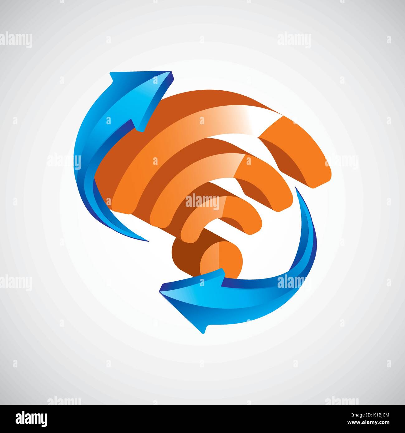 Wifi symbol arrows icon hi-res stock photography and images - Alamy