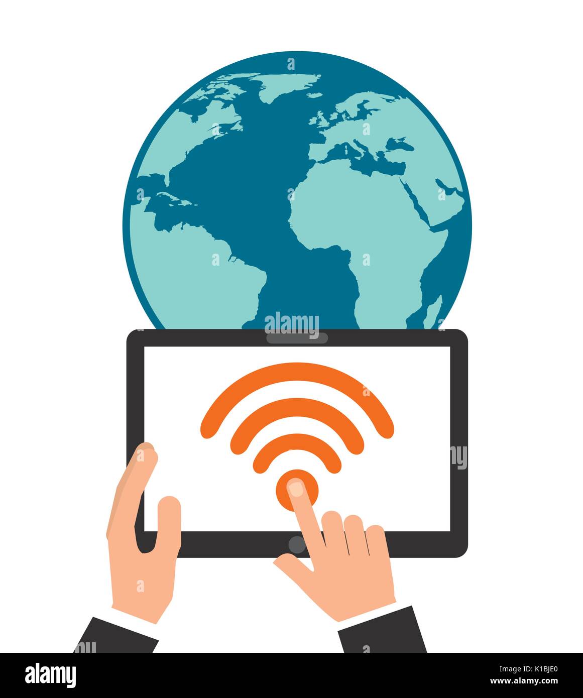 wifi connection design Stock Vector Image & Art - Alamy