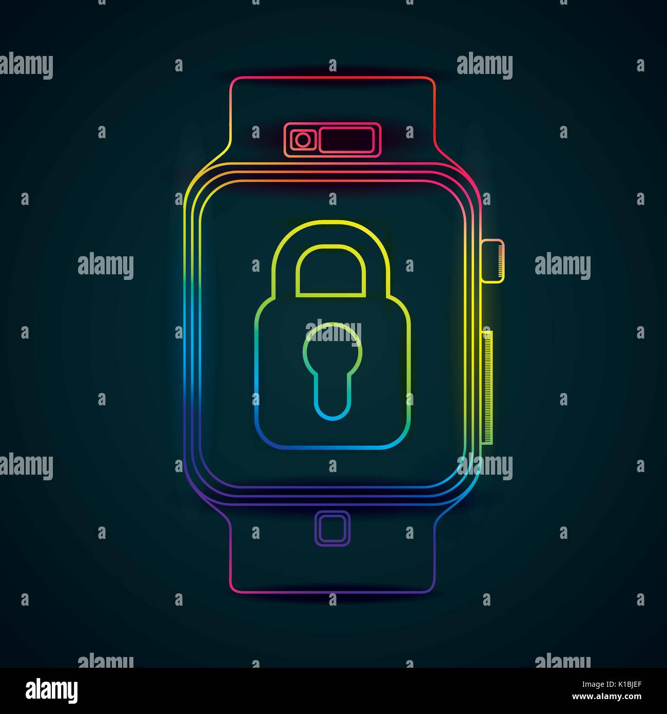 smartwatch technology design Stock Vector Image & Art - Alamy