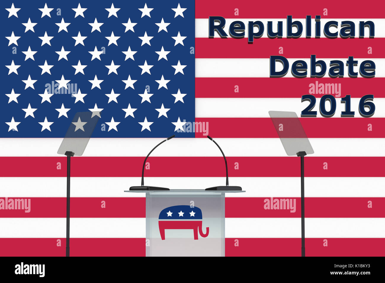 Republican presidential debate 2016 hi-res stock photography and images ...